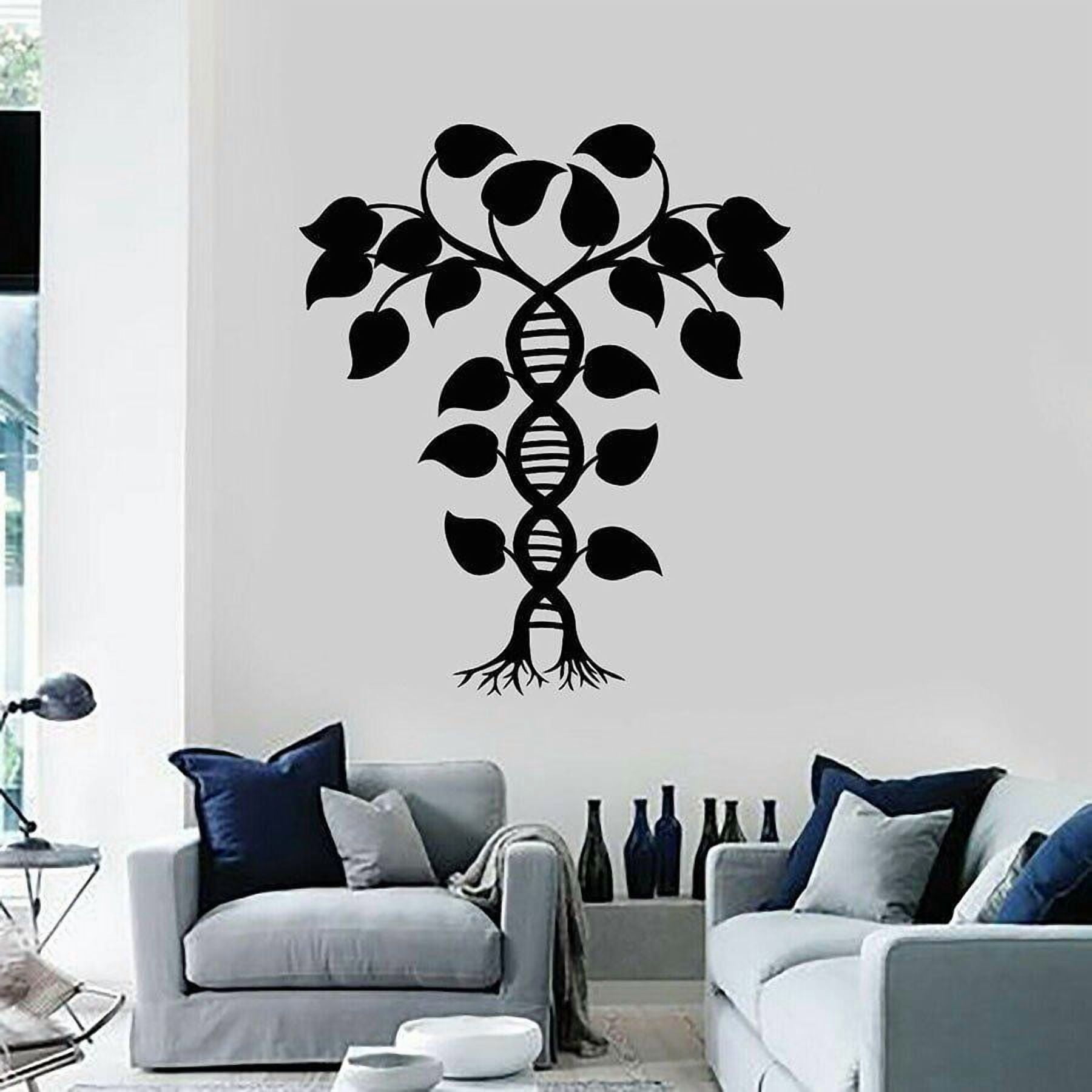 Vinyl Wall Decal DNA Family tree Spiral Genus Biology Wall Stickers ...