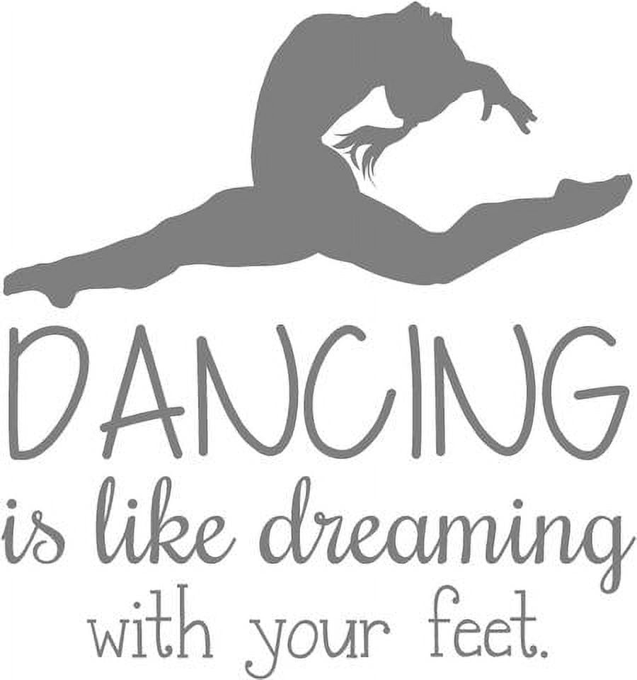 Vinyl Wall Decal: Dancing Decorative Wall Decals | Girl's Dance Sticker ...