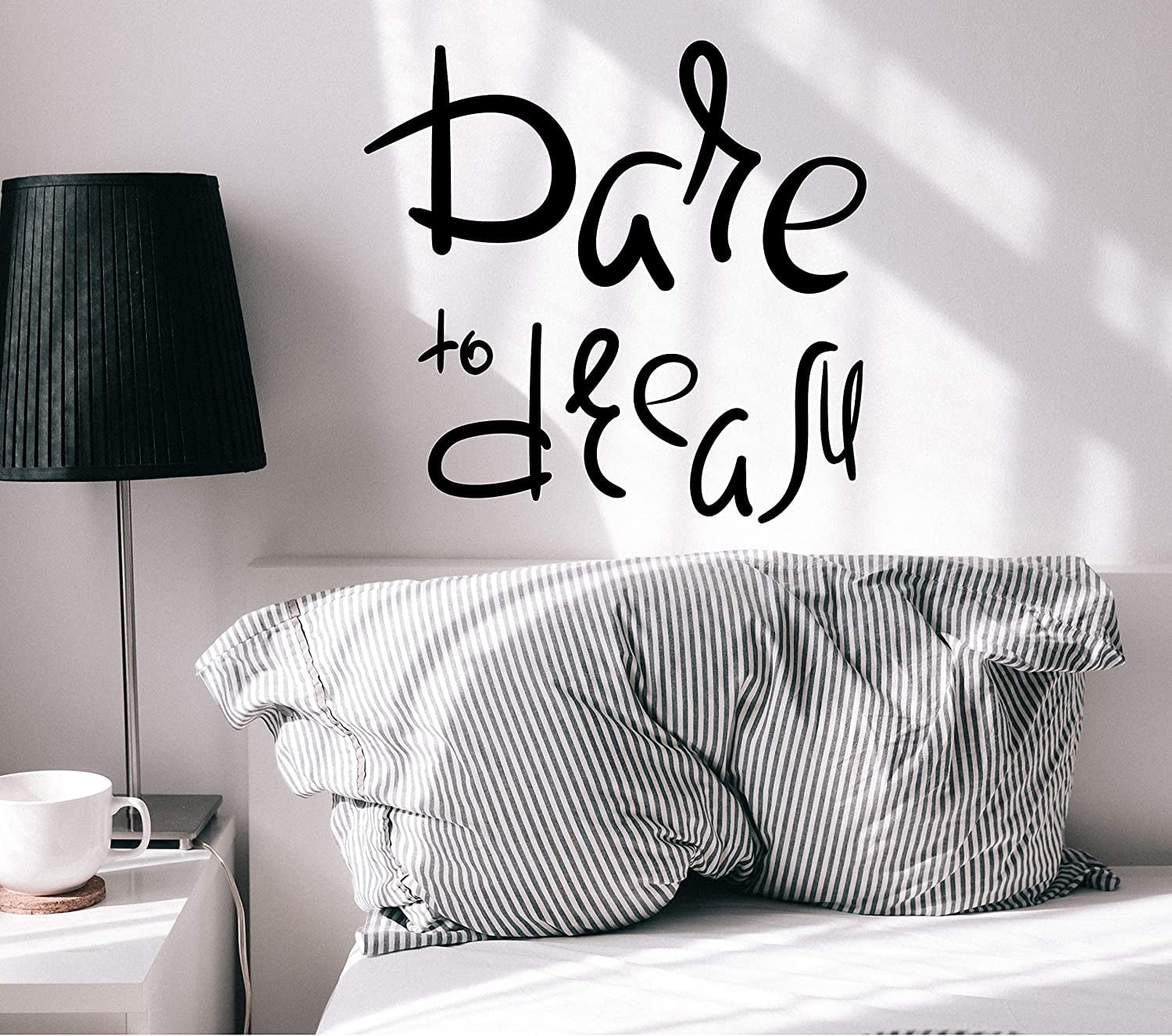 Vinyl Wall Decal Inspirational Phrase Dare to Dream Home Room Decor ...