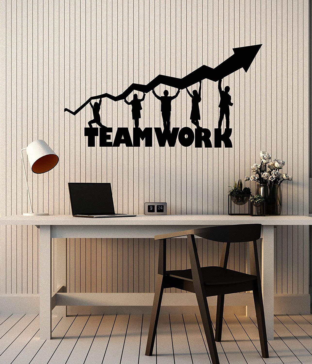 Vinyl Wall Decal Motivation Progress Teamwork Office Workers Logo ...