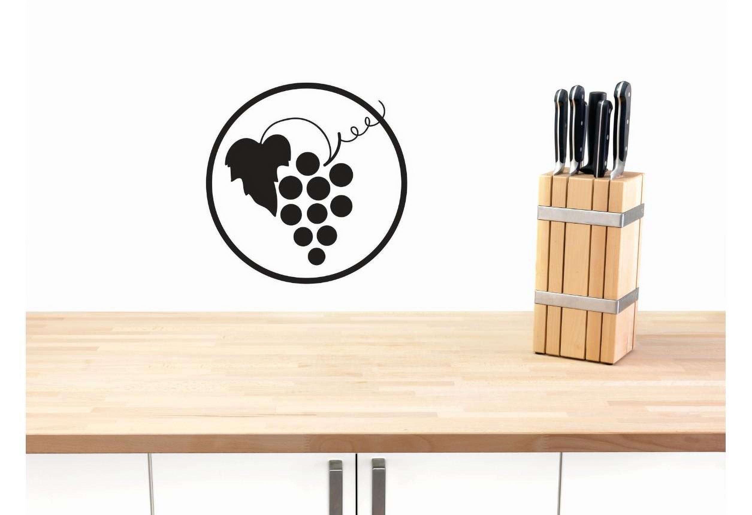 Vinyl Wall Decal Sticker : Grapes Vine Fruit Kitchen Image Picture Art ...