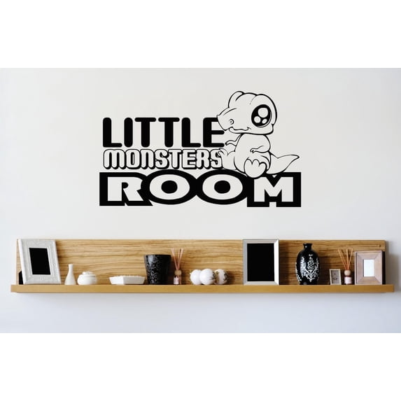 Vinyl Wall Decal Sticker : Little Monsters Room Boy Girl Image Quote ...