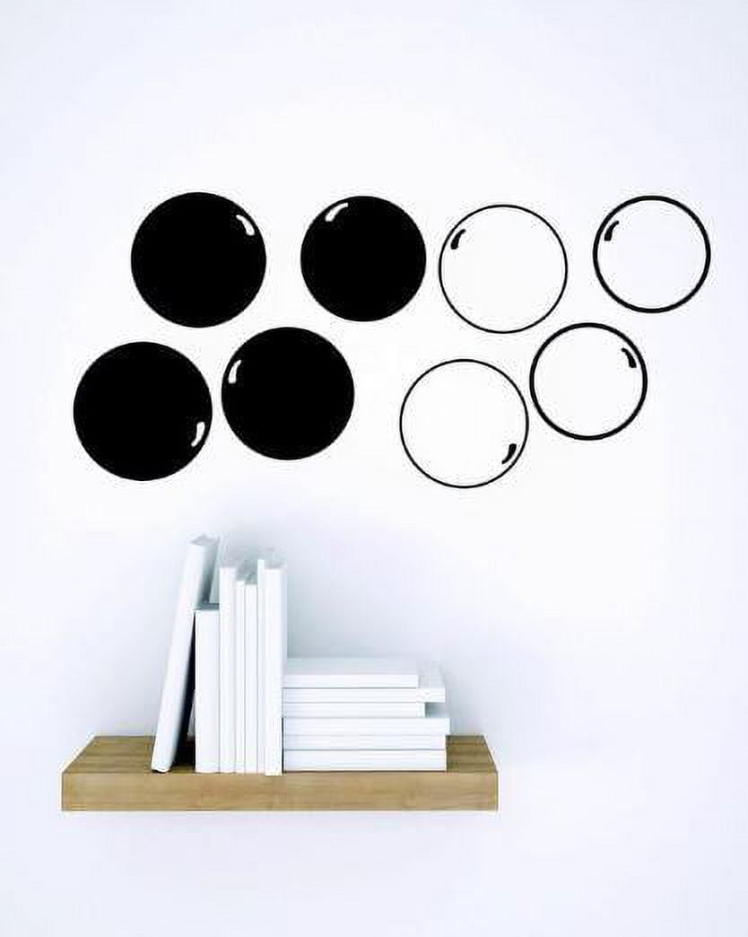 Vinyl Wall Quote Decals for Home - Bubbles Circles Stylish Wall Sticker ...