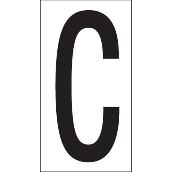 Vinyl Warehouse Letter Labels - Black & White - Case of 50 - Walmart.com