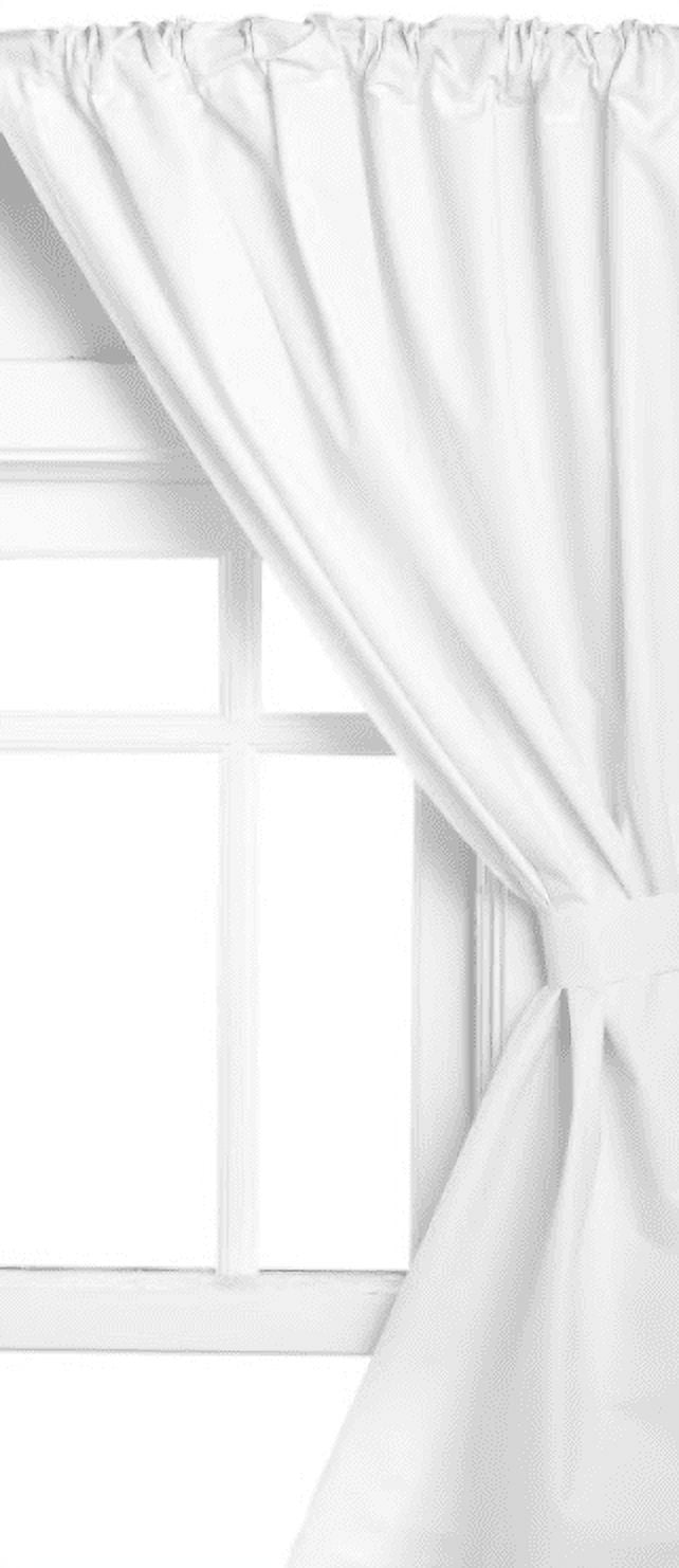 Vinyl Window Curtain in White - Walmart.com