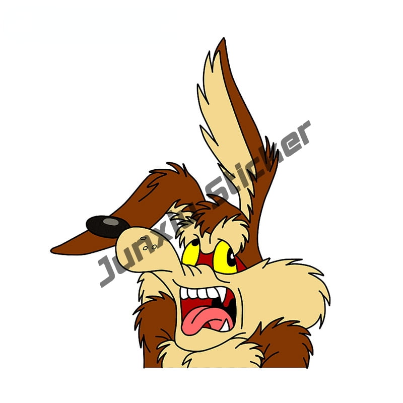 Vinyl Window Decals for Cars Truck Window Cartoon Funny Wolf Coyote ...