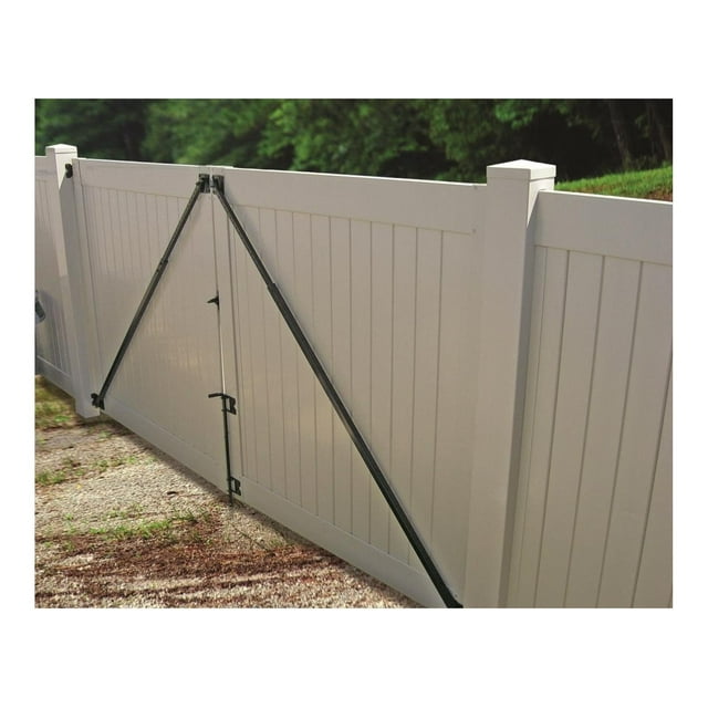 Vinyl Wood Fence Fully Adjustable Telescoping Gate Anti-Sag Brace Kit ...