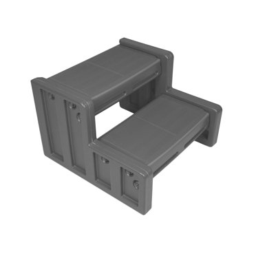 Confer Plastics HS2-G Resin Multi Purpose Spa Hot Tub Handi-Step RV Steps | Gray - Walmart.com