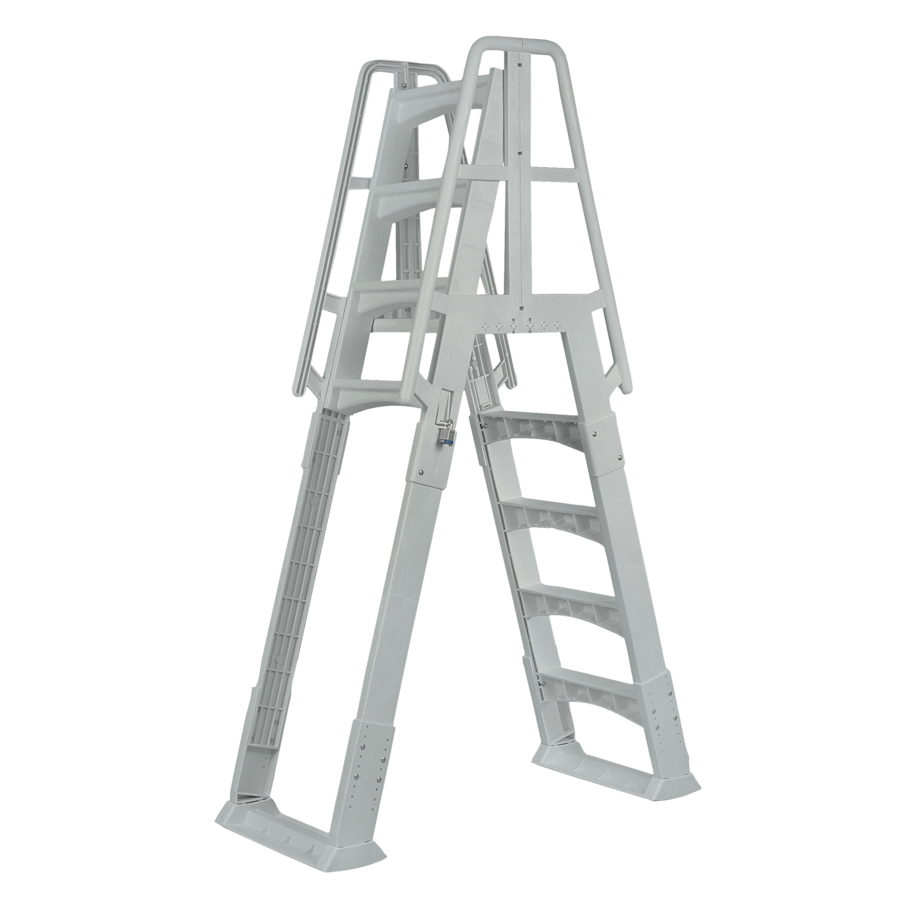 Vinyl Works Easy to Assemble Above Ground Pool Ladders, Gray, 84.50 ...