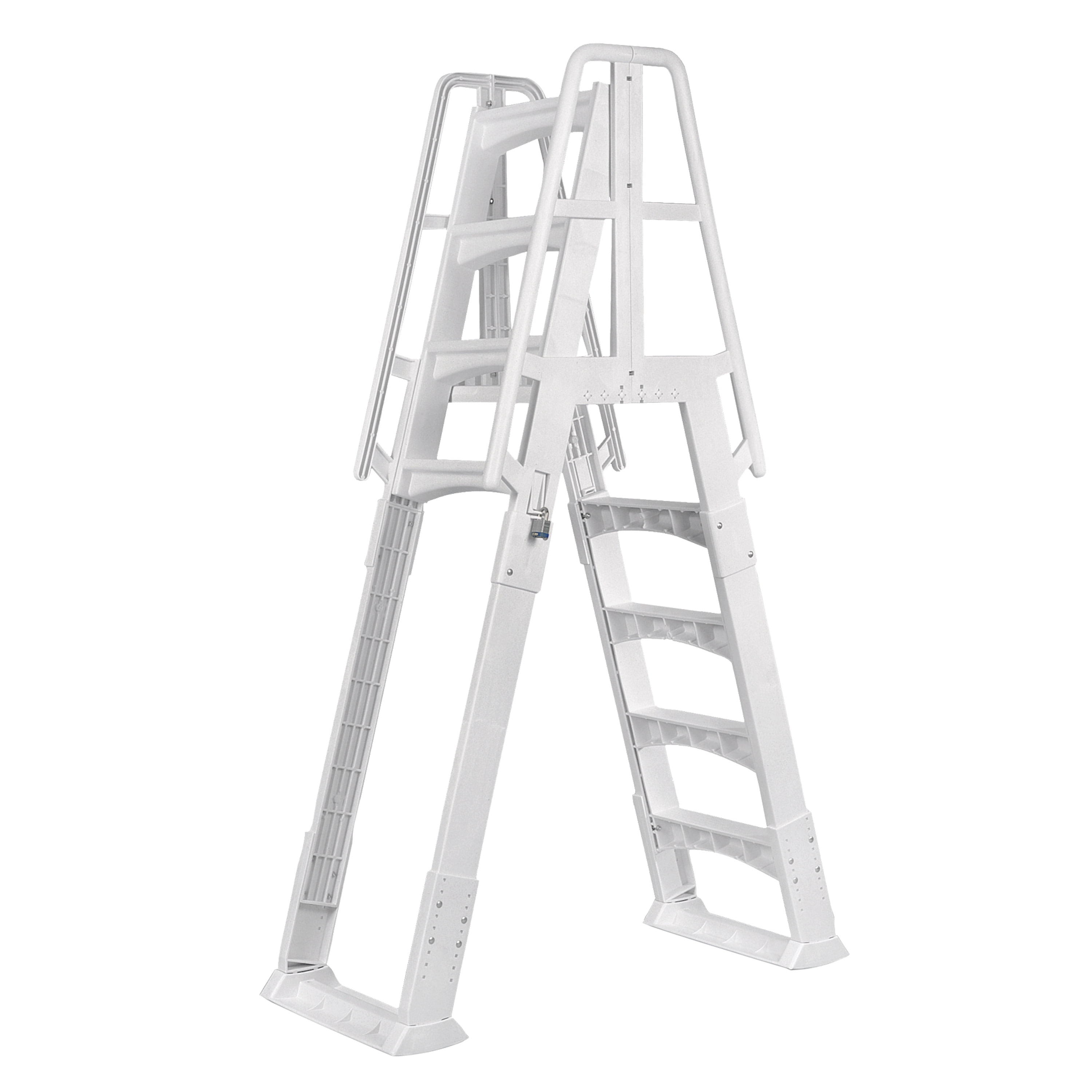 Vinyl Works Premium A-Frame Above Ground Pool Ladder - White - Walmart.com