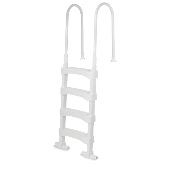 Vinyl Works SLD2 Resin 60 In Above Ground Pool Step Ladder, White, 4 ...