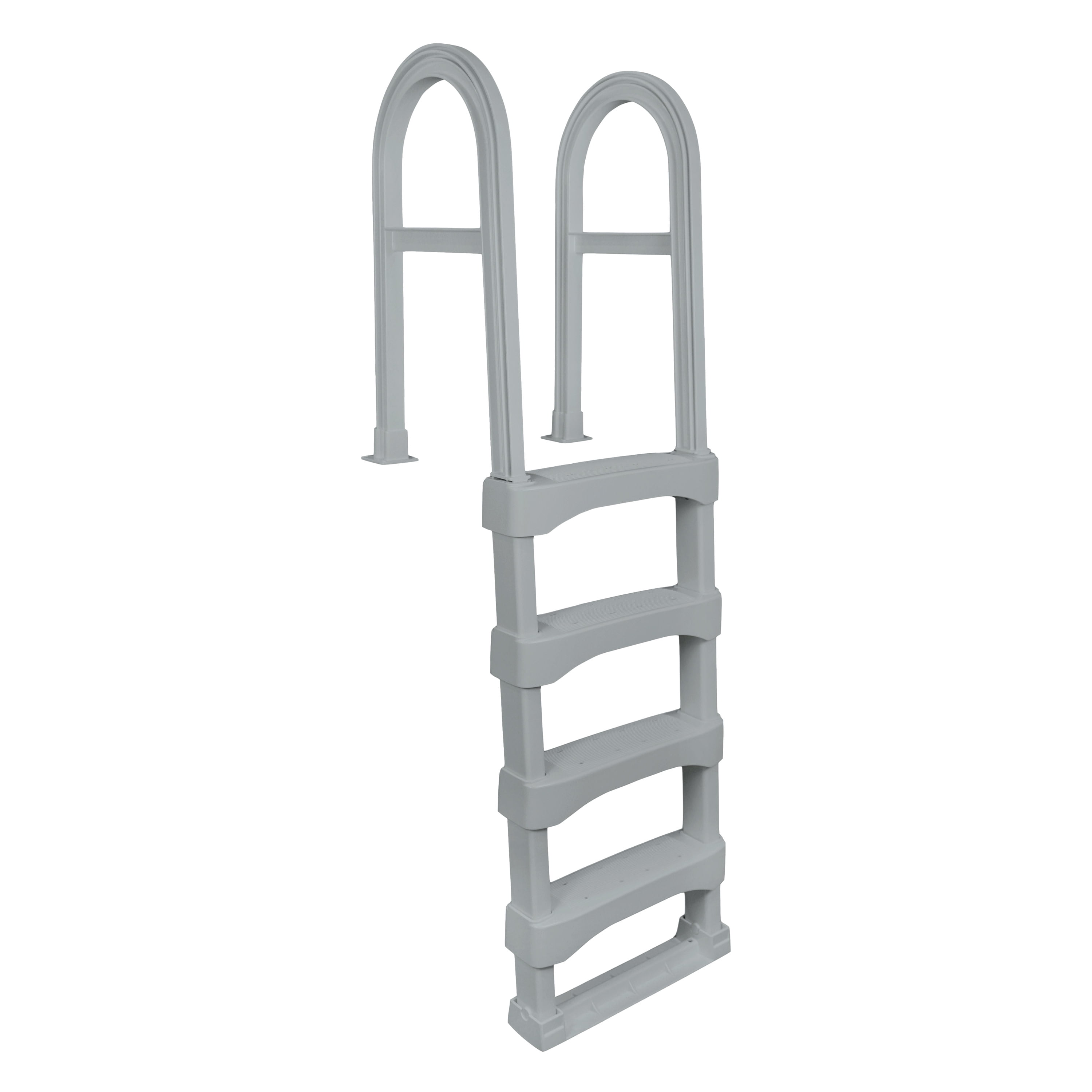 Vinyl Works Snap-Lock Deck Ladder for Above-Ground Pools - Gray ...