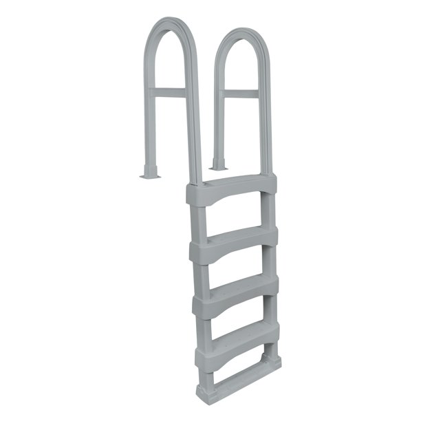 Vinyl Works Snap-Lock Deck Ladder for Above-Ground Pools - Gray ...