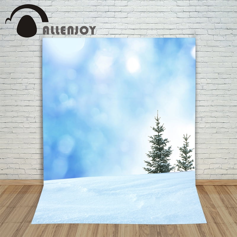 Vinyl photo studio Background Winter snow Sky forest photocall products ...