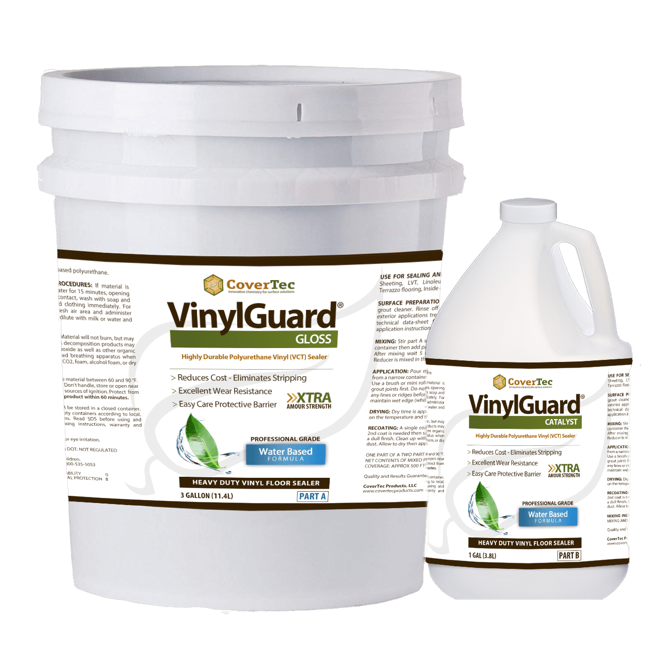 VinylGuard Gloss WB Polyurethane Vinyl Floor Sealer For LVT Tile, VCT ...