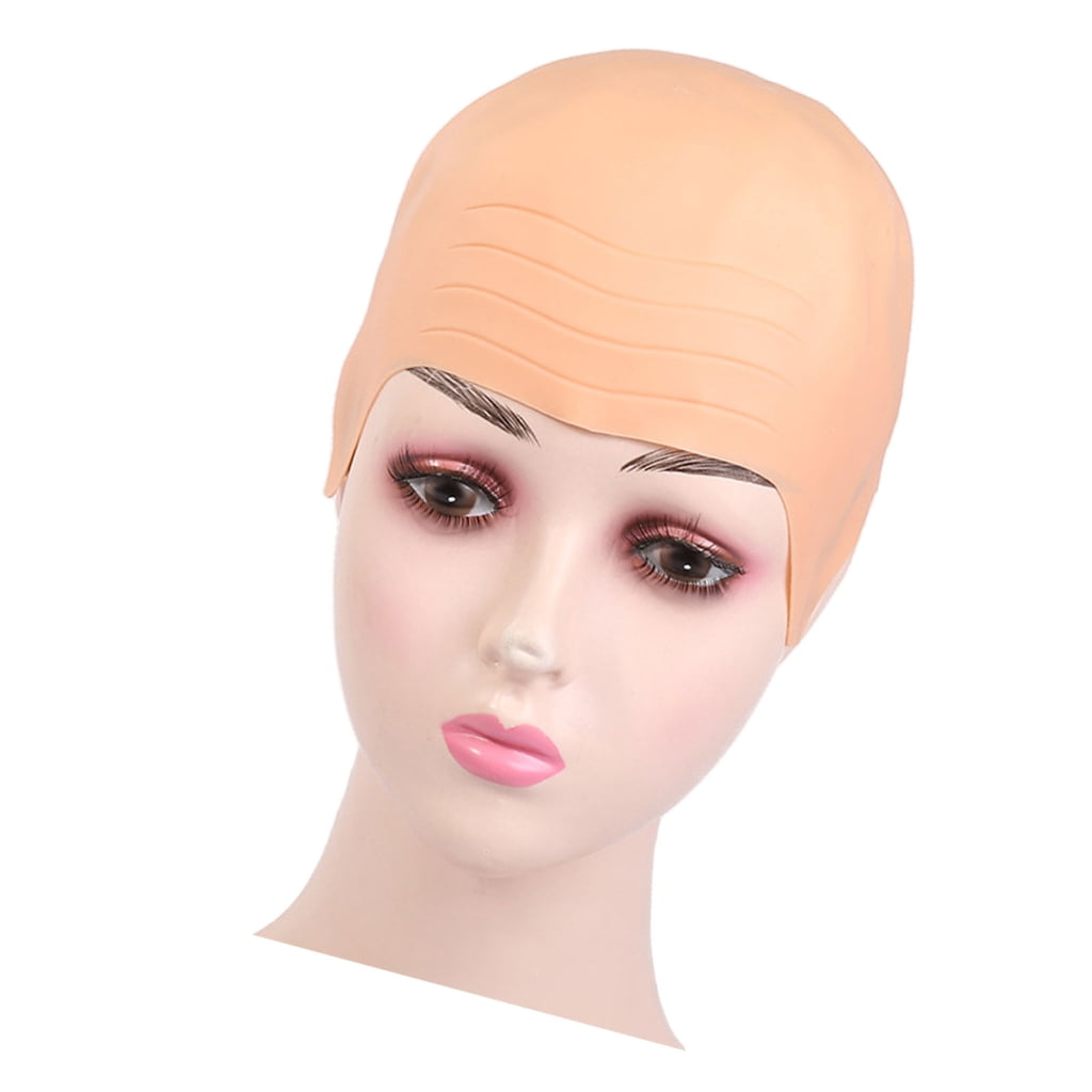 Vinyls Bald Caps Fake Head Skin Costume Accessories Bald Hat For Adults ...