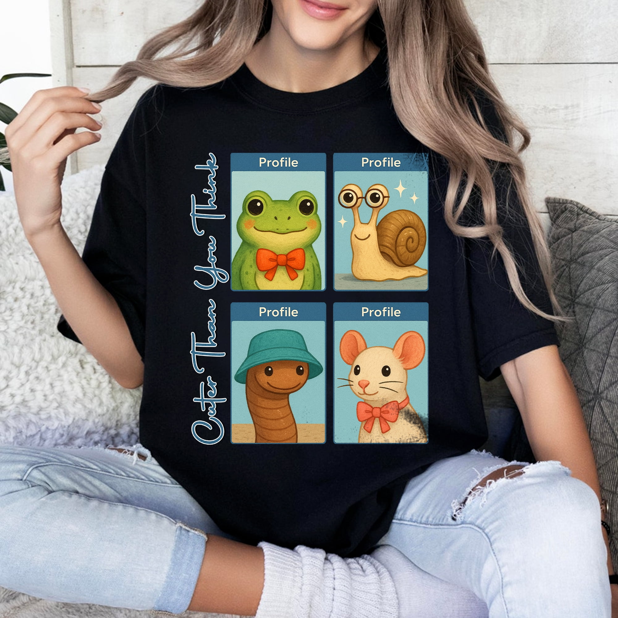 Vinyta Cuter Than You Think Shirt, Funny Cute Animal T-Shirt, Meme Ugly ...