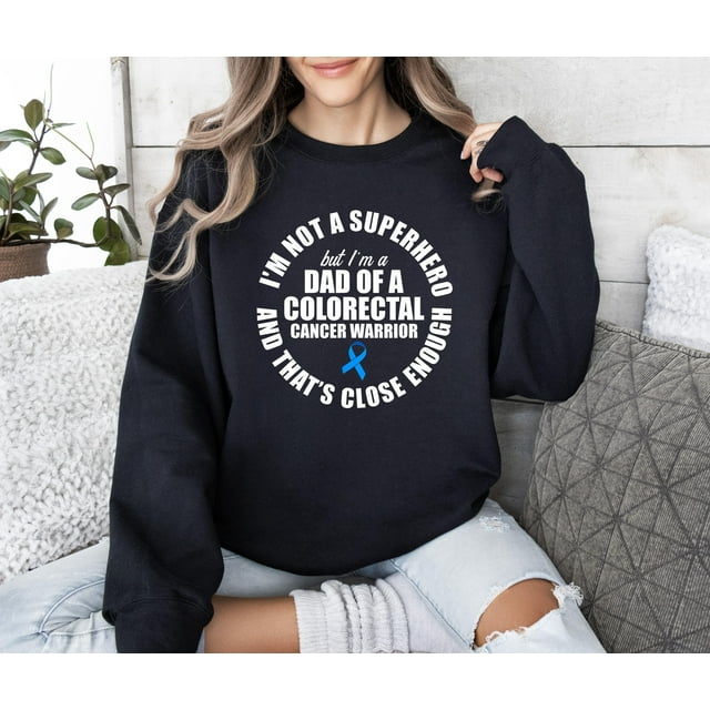 Vinyta S Colorectal Cancer Survivor T-Shirt, Dad Hero CRC Warrior ...