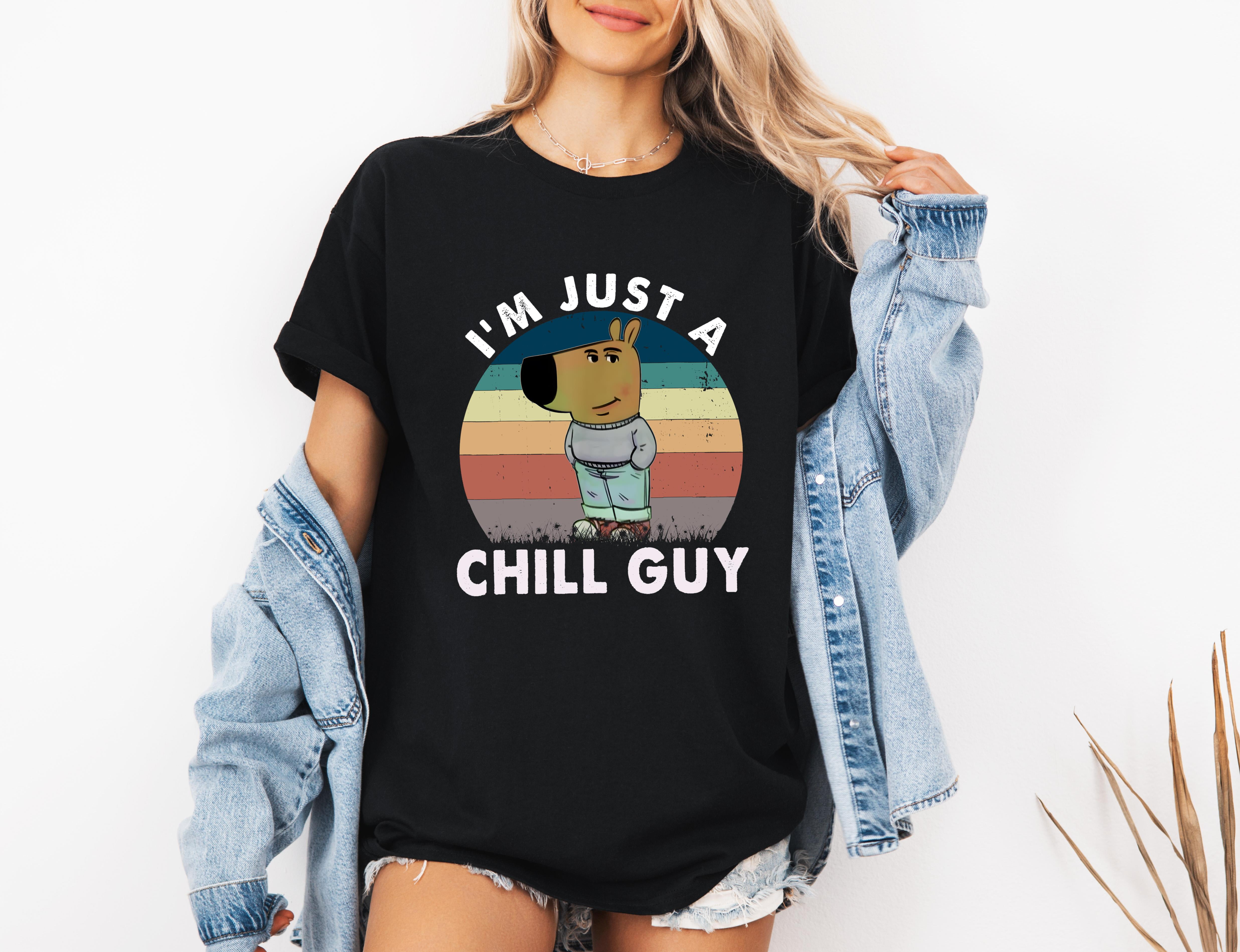 Vinyta Vintage Chill Guy T-Shirt, Nostalgic Sweatshirt, Relaxed Hoodie ...