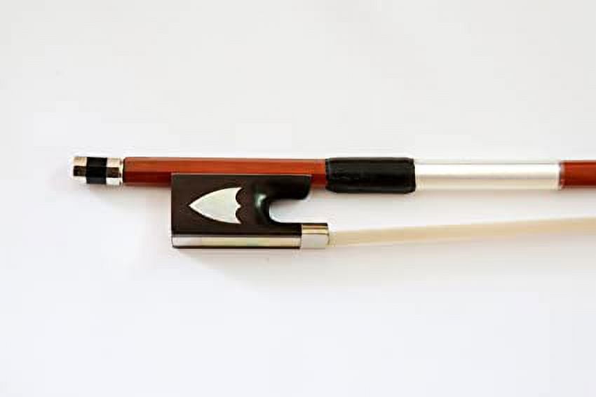 Vio Music 4/4 Violin Pernambuco Bow, Ebony Frog with Rare Pearl Inlay ...