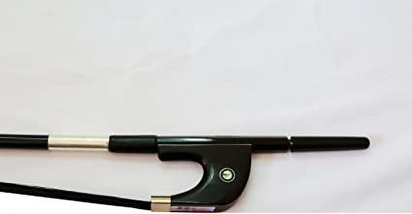 Vio Music# 409 4/4 Carbon Fiber Bass Bow, Ebony Frog, German, Natural ...