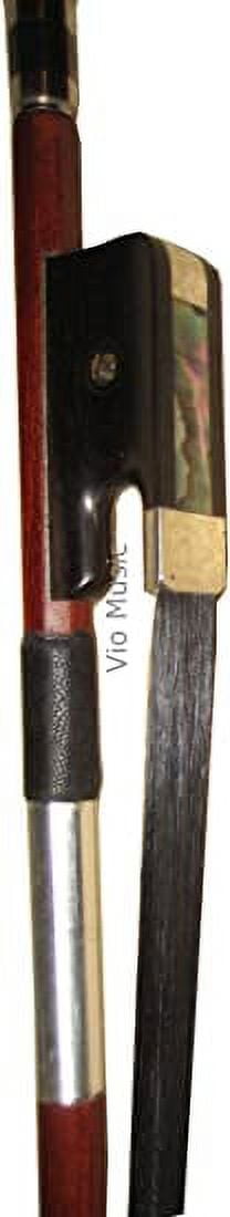 Vio Music Hybrid Pernambuco Carbon Fiber Bass Bow, 3/4 French, Black ...