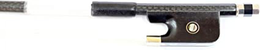 Vio Music Woven Carbon Fiber Cello Bow 4/4, Ebony Frog, Natural Horse ...