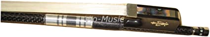 Vio Music Woven Carbon Fiber Viola Bow, Ebony Frog with Fluer-de-lys ...