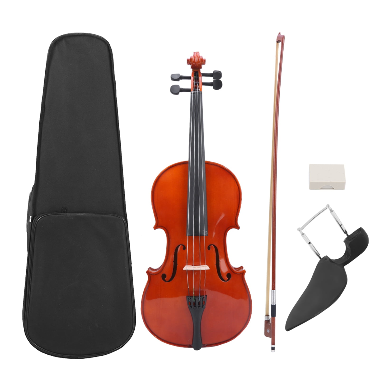 Viola Beginner with Bow Case Rosin Natural Color Stringed Instrument VA ...