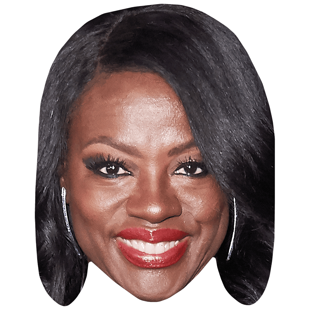 Viola Davis (Lipstick) Celebrity Mask, Flat Card Face, Fancy Dress Mask ...
