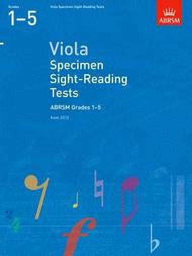Viola Specimen Sight-Reading Tests, ABRSM Grades 1-5 - Walmart.com