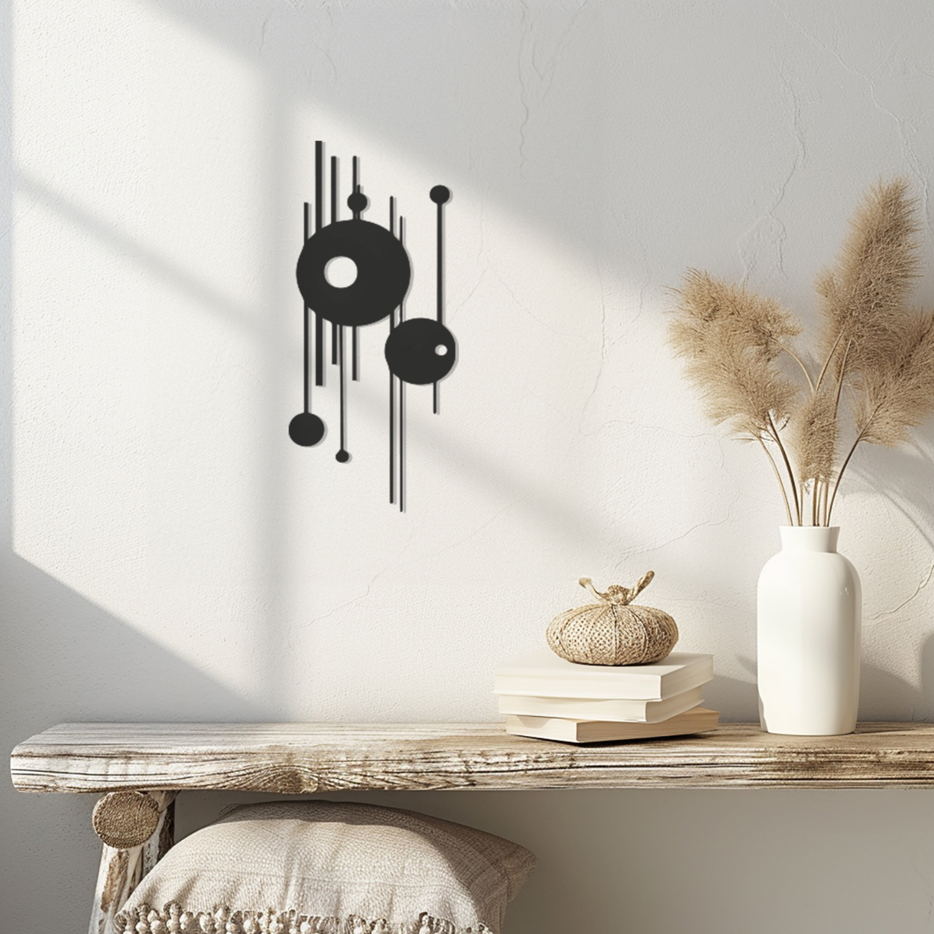 Violaura Abstract Metal Wall Art - Easy to Install Hanging Perfect for ...