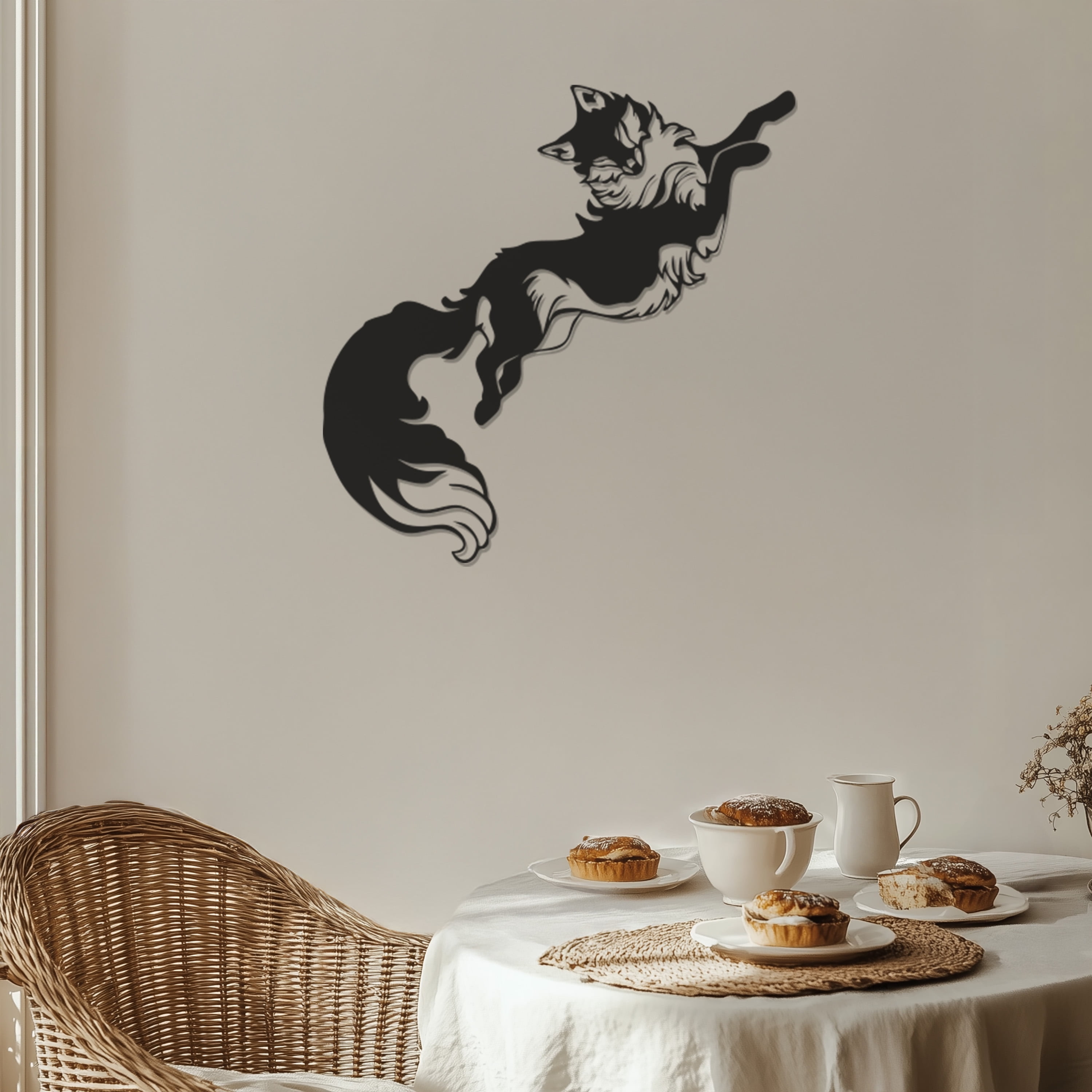 Violaura Cat Lover Metal Wall Art - Easy to Install Hanging Perfect for ...