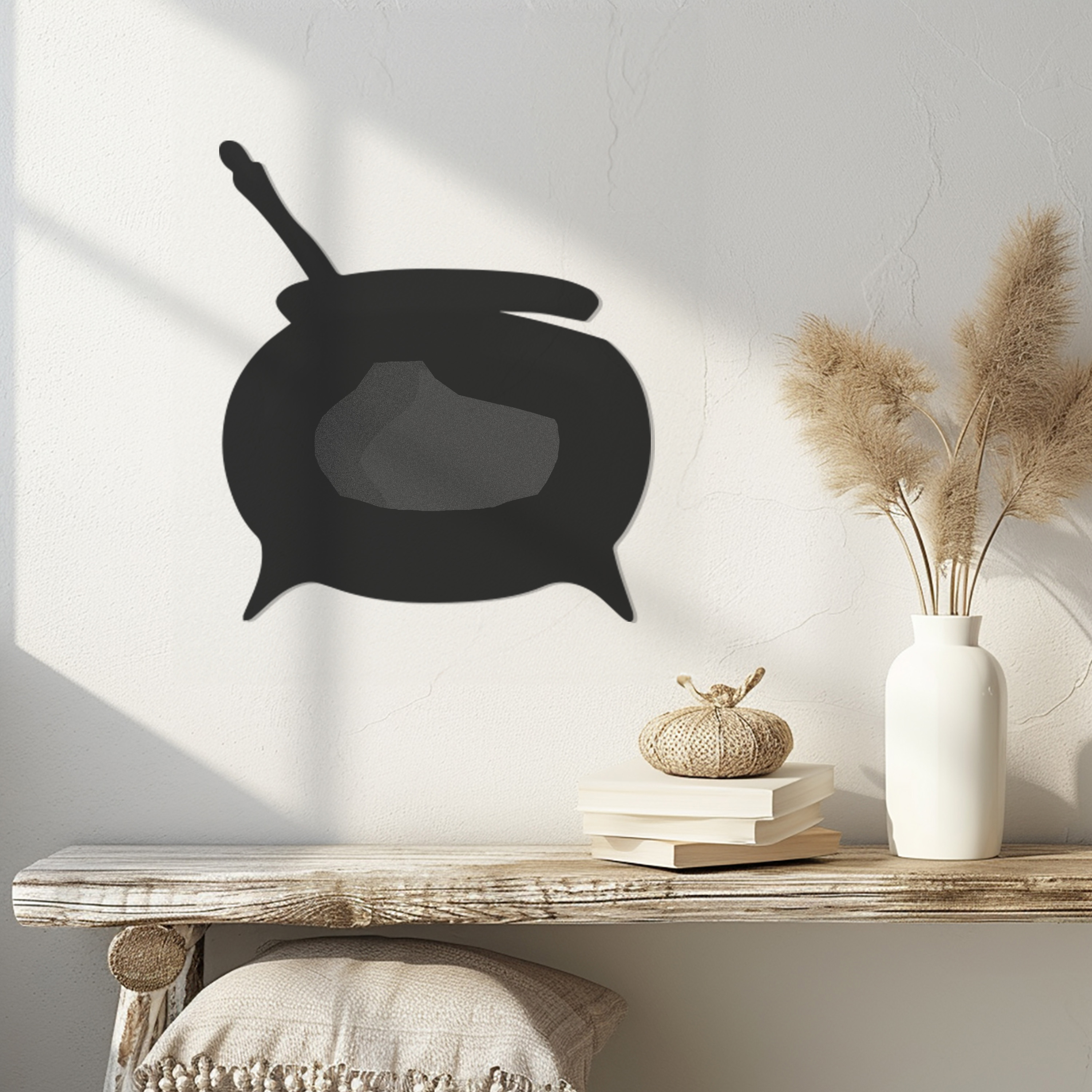 Violaura Cauldron Metal Wall Art - Easy to Install Hanging Perfect for ...