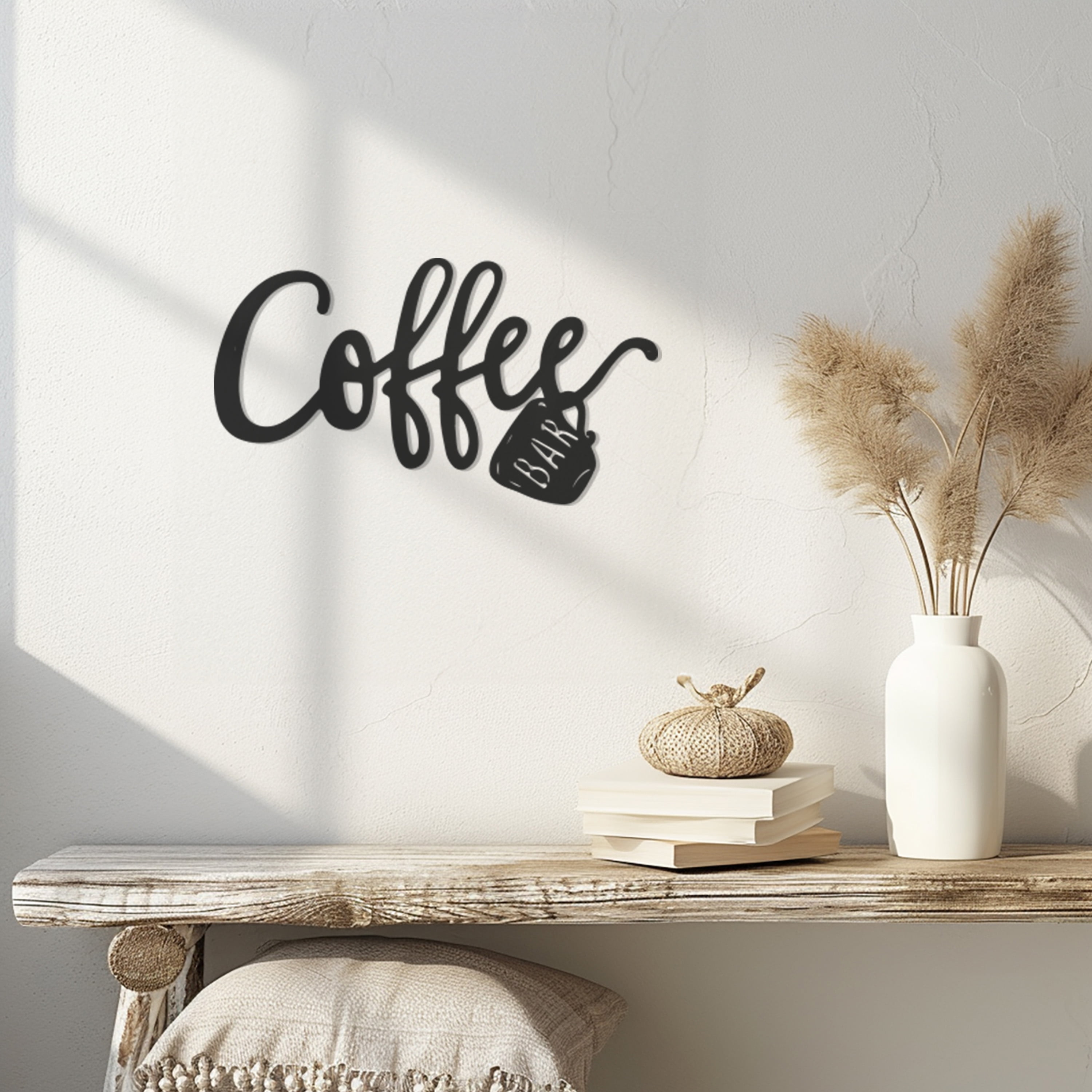 Violaura Coffee Sign Metal Wall Art - Easy to Install Hanging Perfect ...