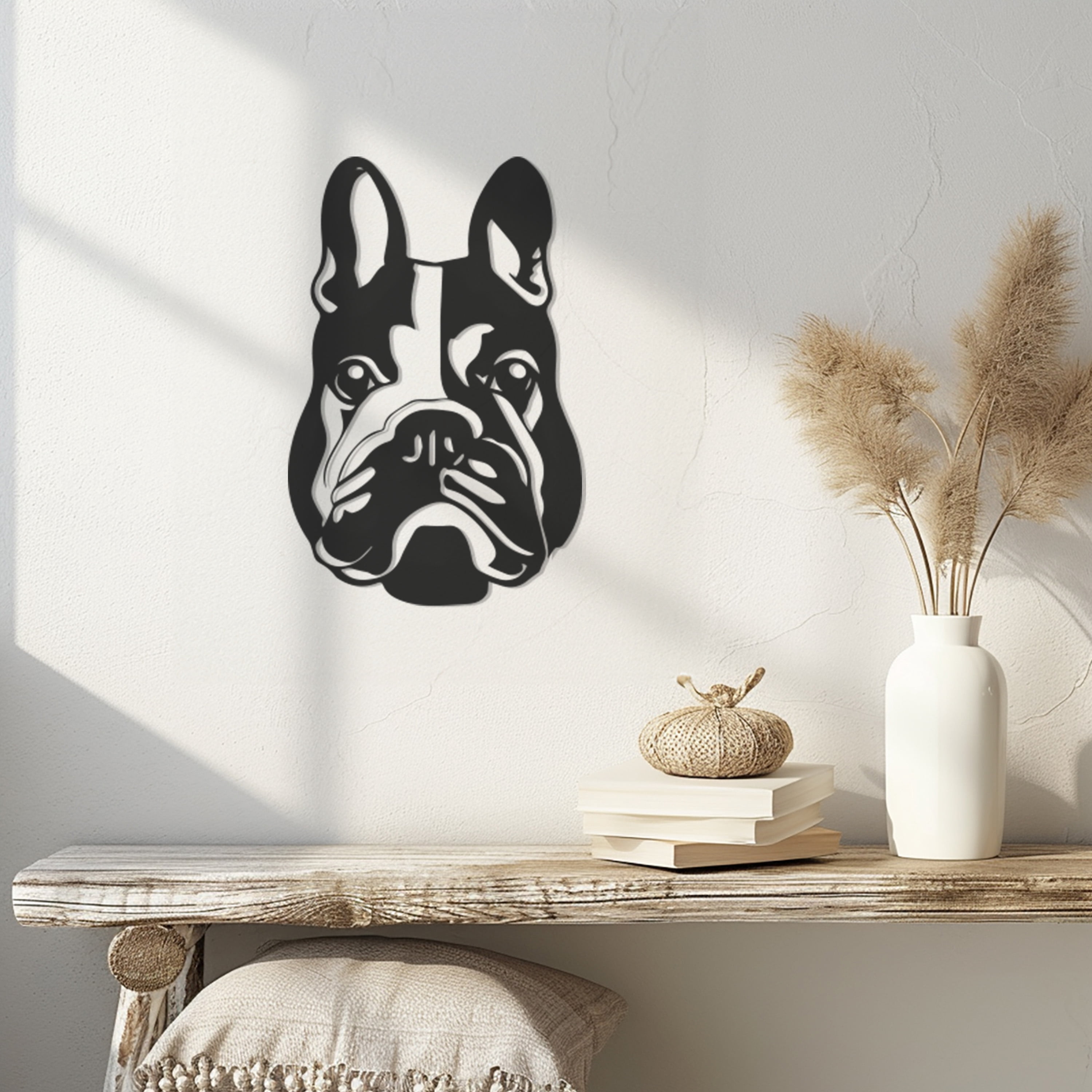 Violaura Frenchie Metal Wall Art - Easy to Install Hanging Perfect for ...