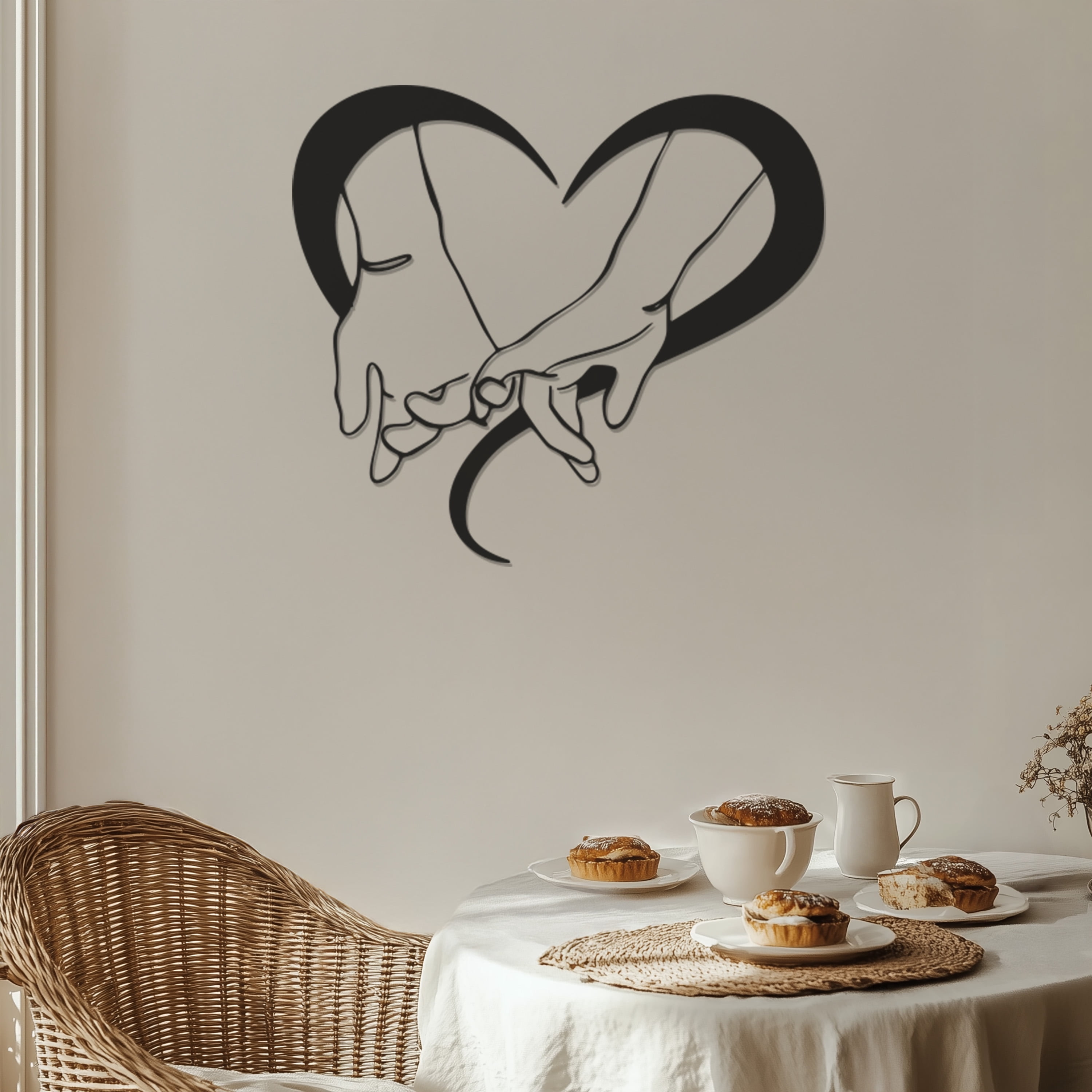 Violaura Hands Metal Wall Art - Easy to Install Hanging Perfect for ...
