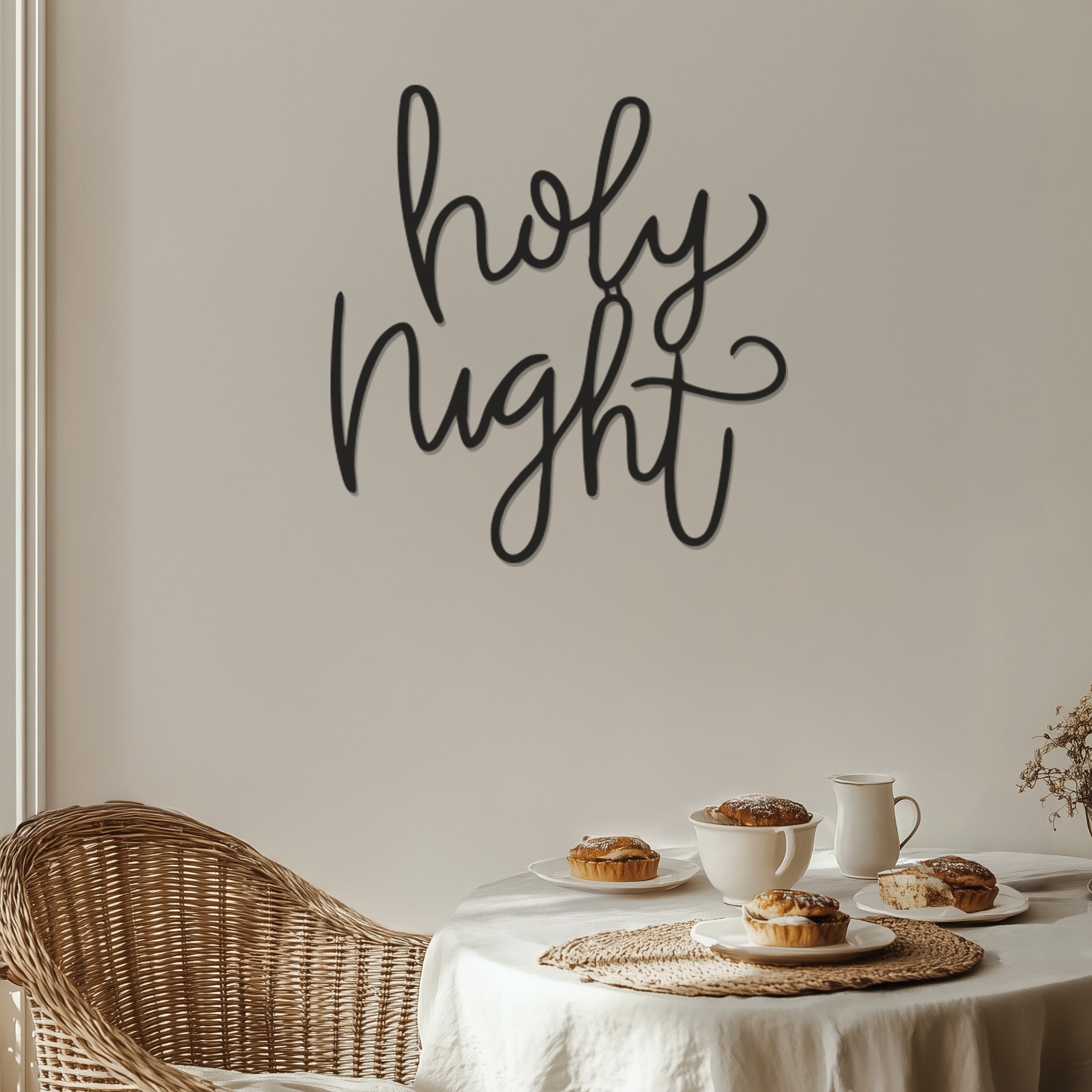 Violaura Holy Night Metal Wall Art - Easy to Install Hanging Perfect ...
