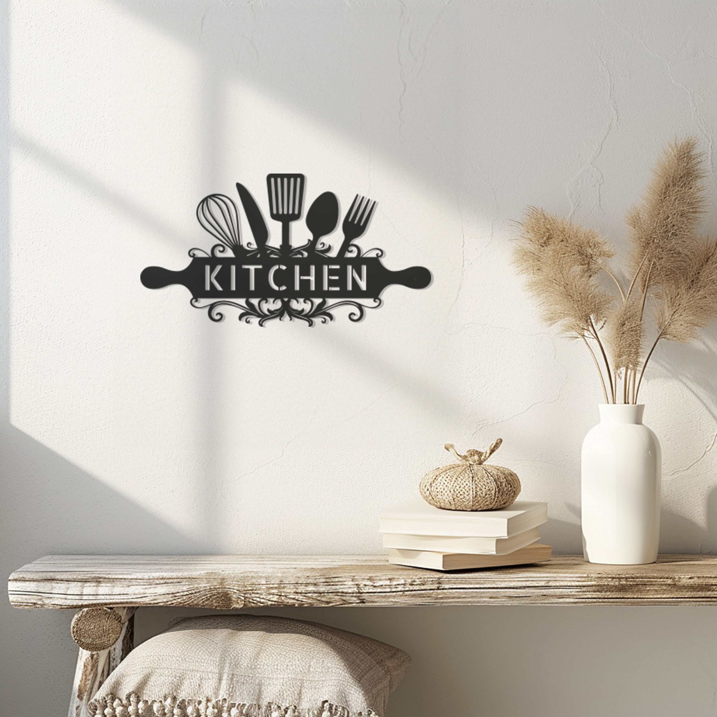 Violaura Kitchen Metal Wall Art - Easy to Install Hanging Perfect for ...
