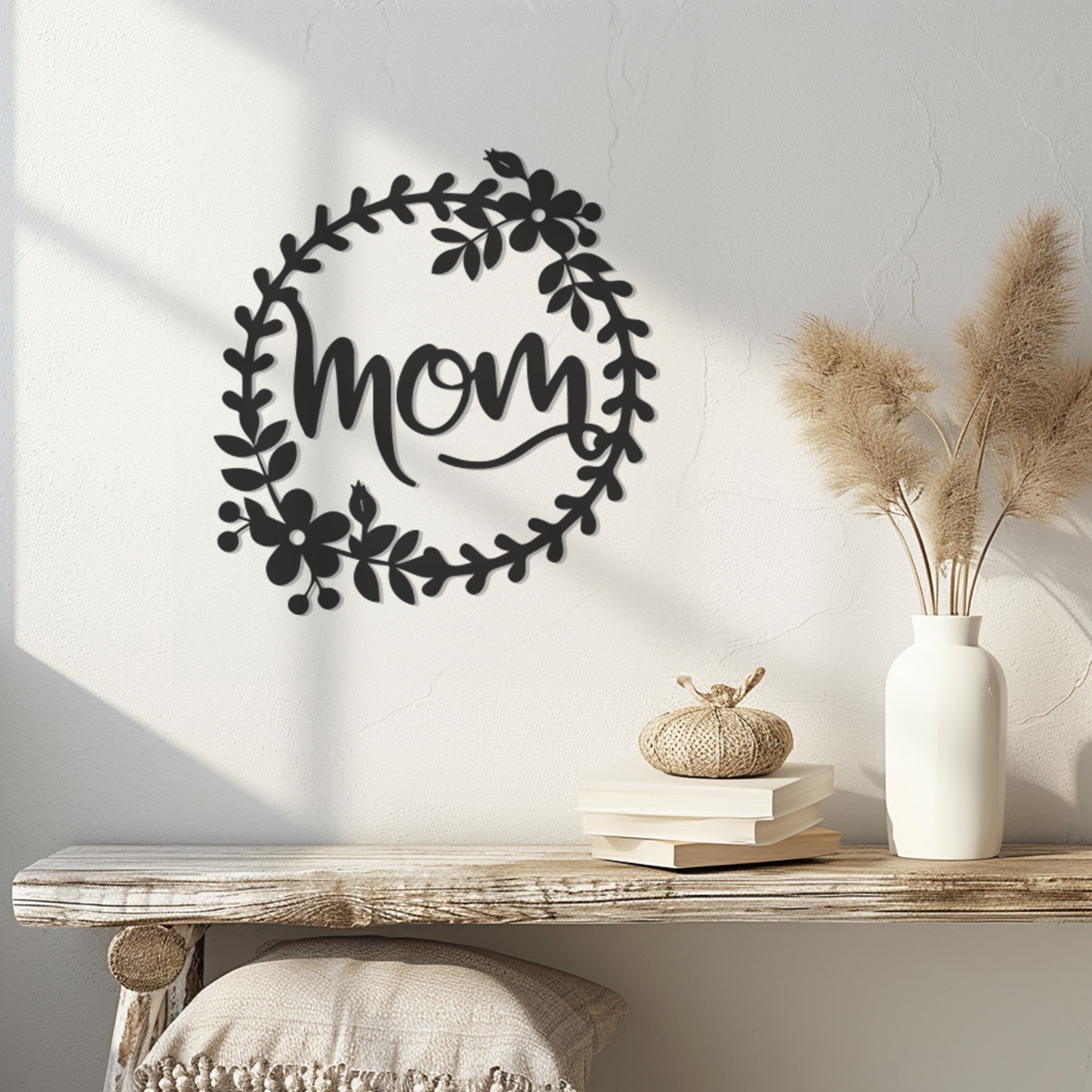Violaura Mom Sign Metal Wall Art - Easy to Install Hanging Perfect for ...