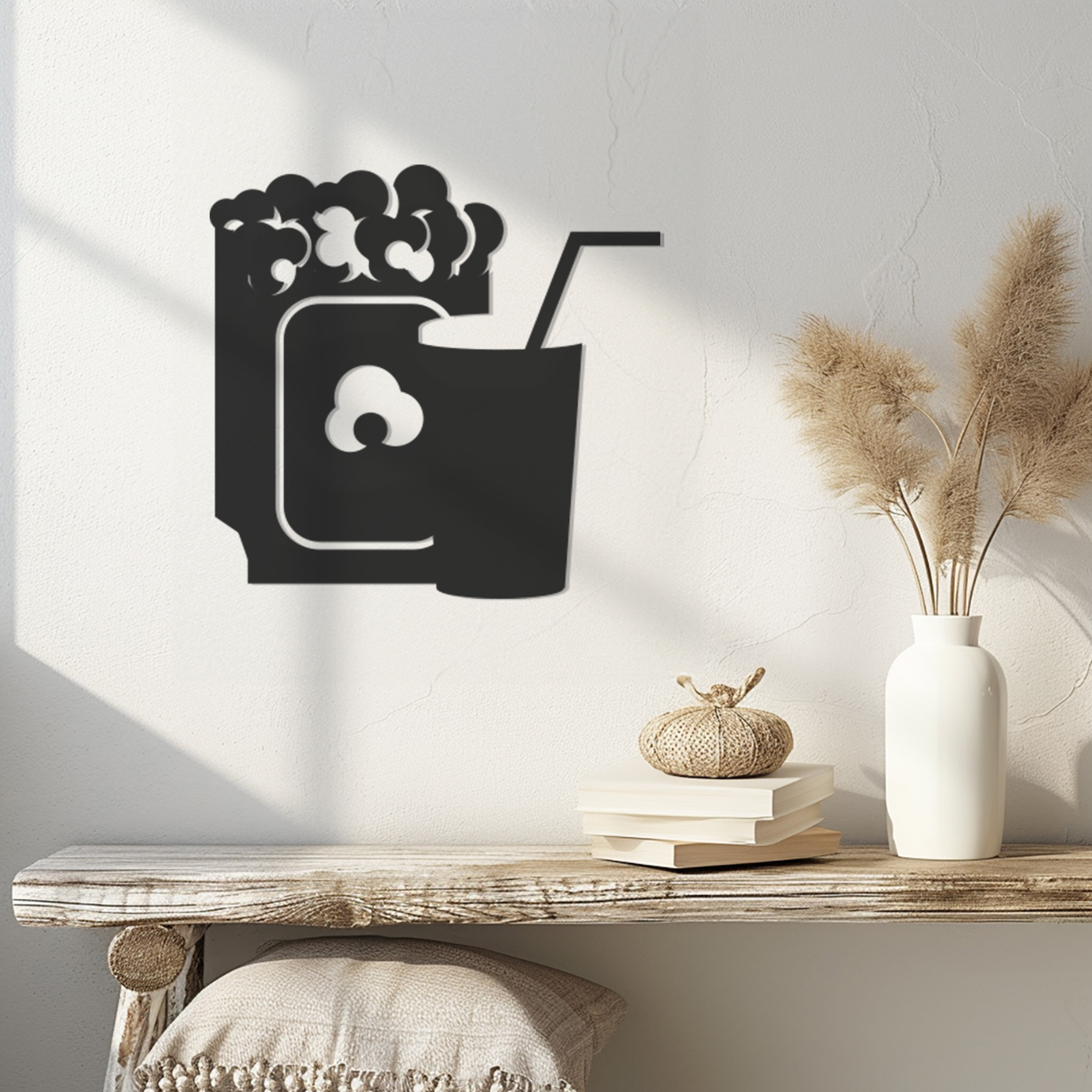 Violaura Popcorn Metal Wall Art - Easy to Install Hanging Perfect for ...