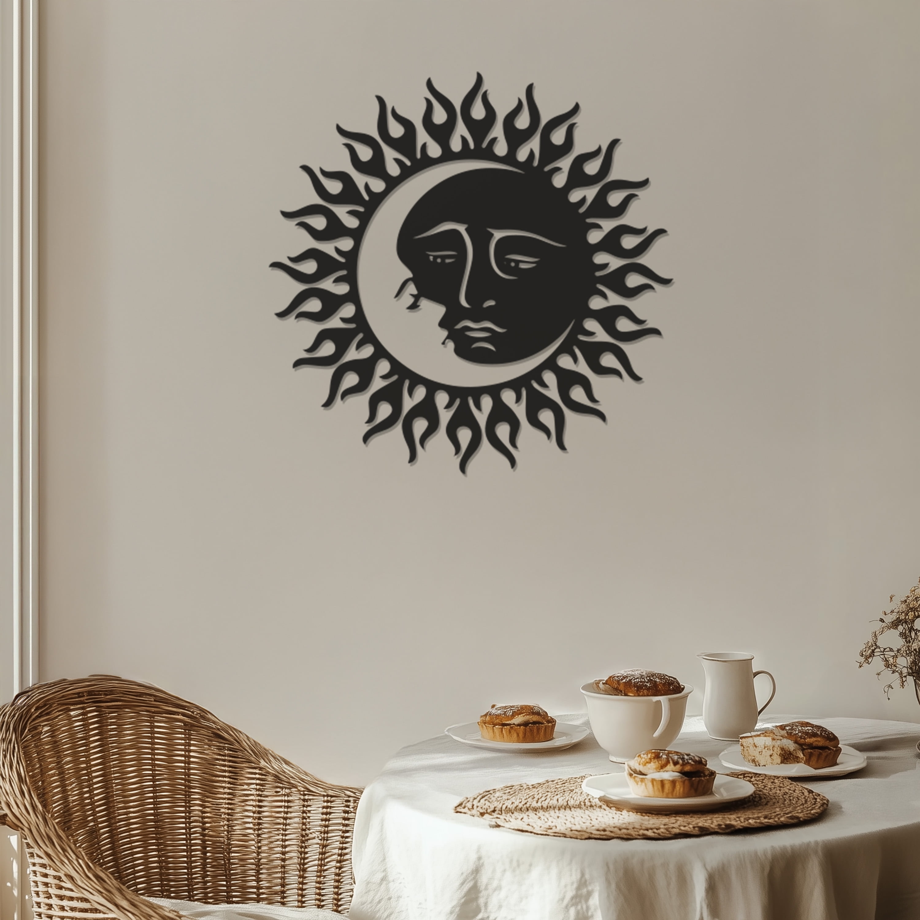 Violaura Sun Metal Wall Art - Easy to Install Hanging Perfect for Home ...