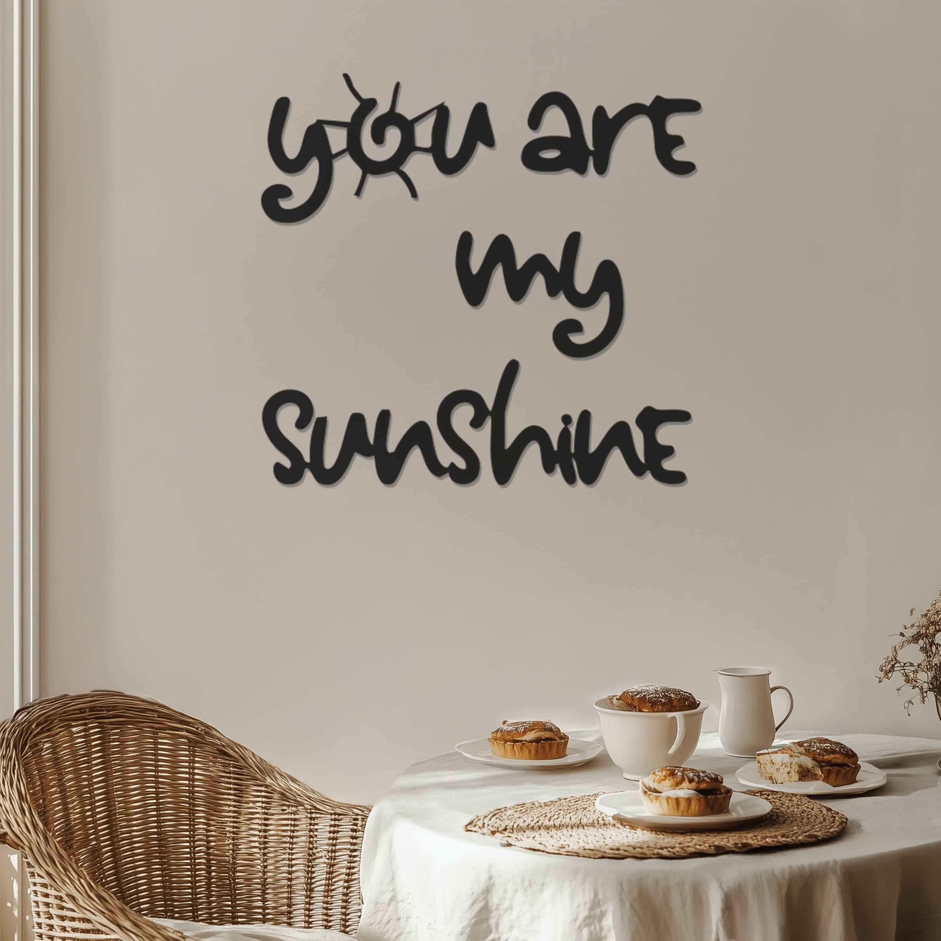Violaura You Are My Sunshine Metal Wall Art - Easy to Install Hanging ...