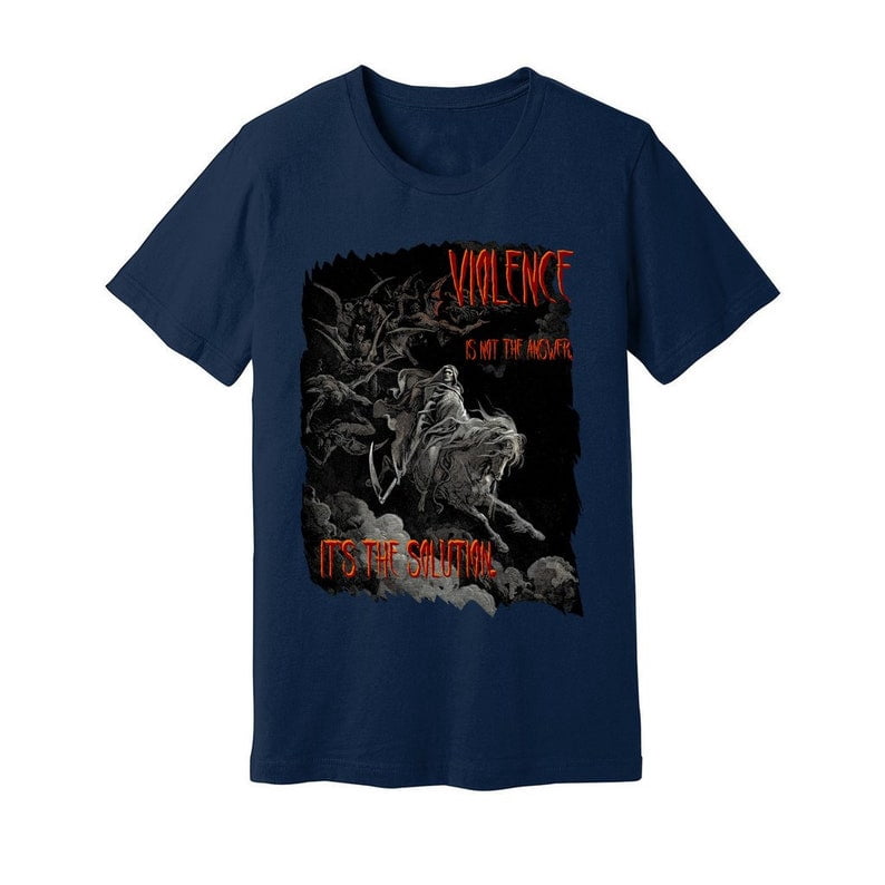 Violence Tee, Quote, Brutality, Death on the Pale Horse, Gustave Dore ...