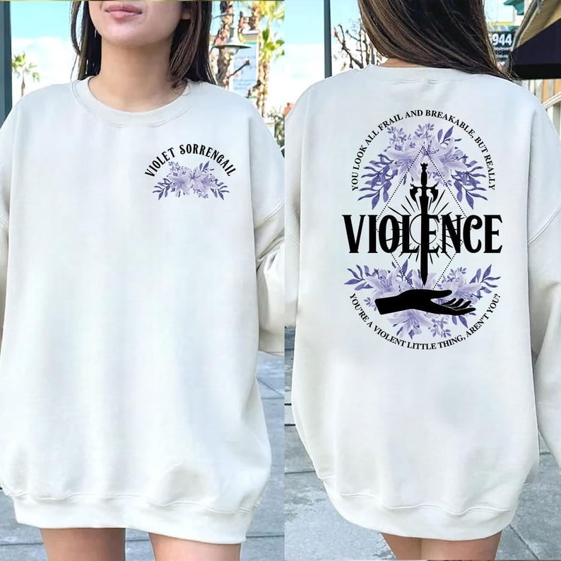 Violence Two-Sides Sweater, Violet Sorrengail Apothecary Shirt ...