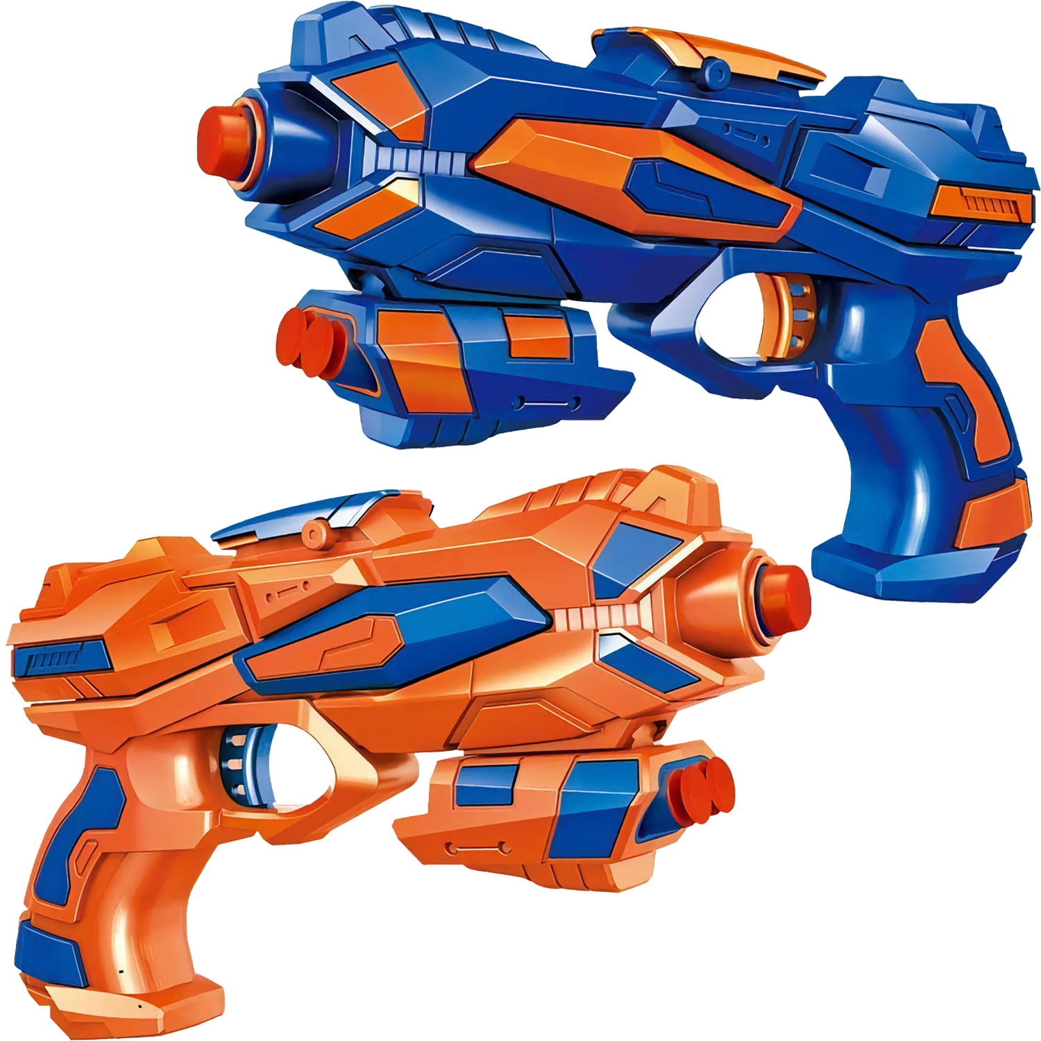Violet 2 Pack Cool & Light Weight Blaster Toy Guns With 60 Soft Foam Suction Dart 40’ Short ...