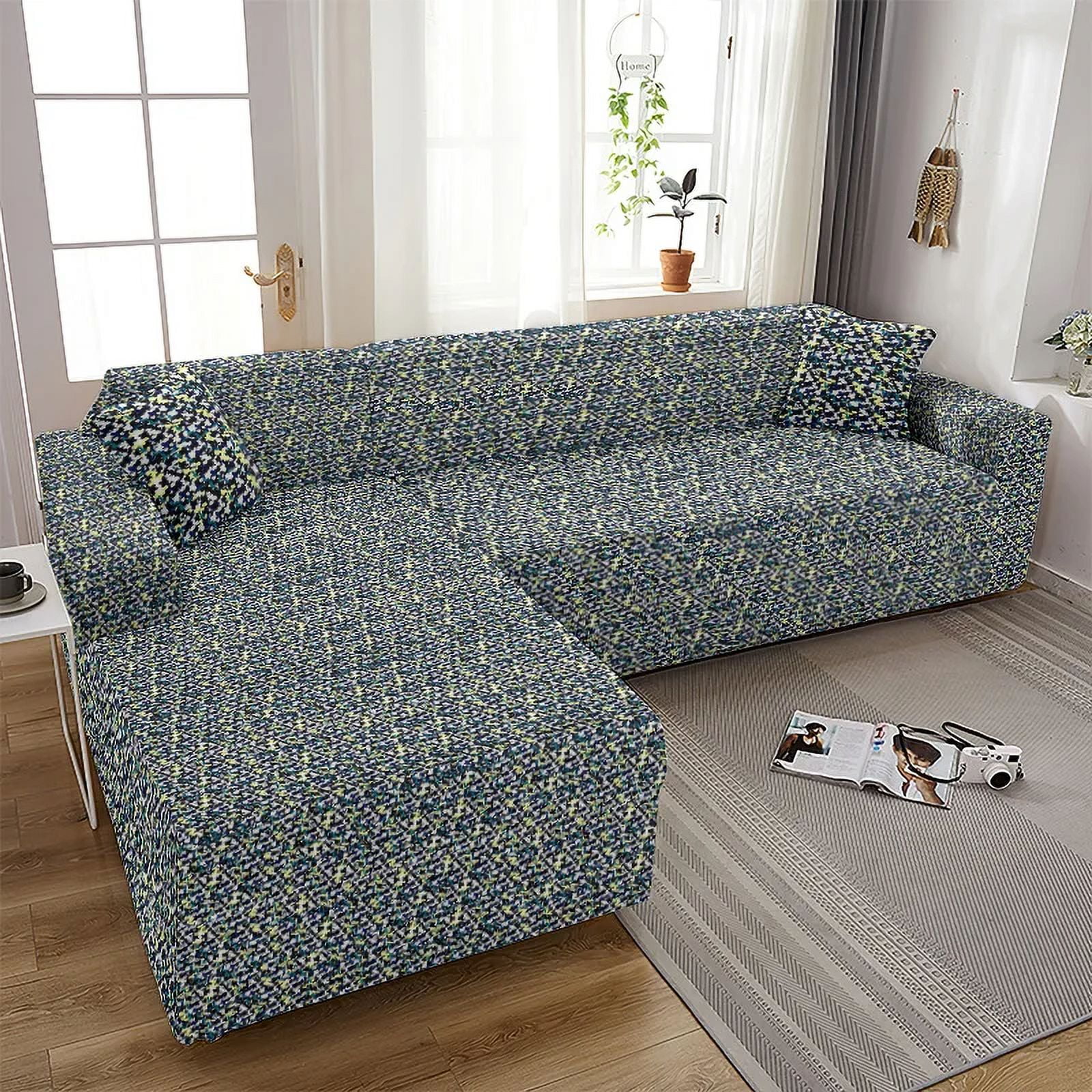 Violet All-inclusive Sofa Cover Couch Cover Chair Protector Solid Color ...
