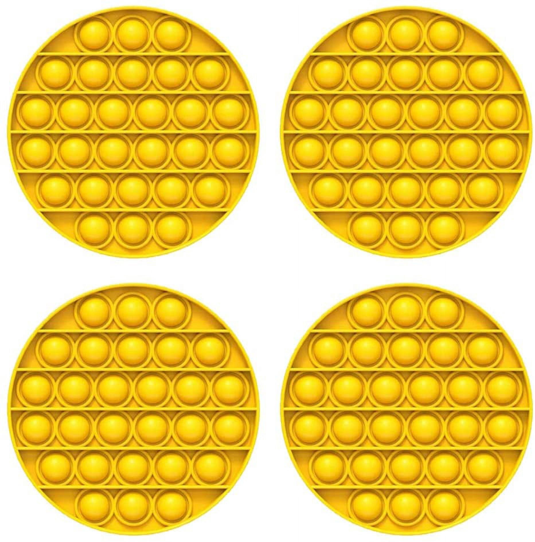 Violet BPA Free Fun Fidget Pop Up Blocks for Adults and Kids (4xYellow ...