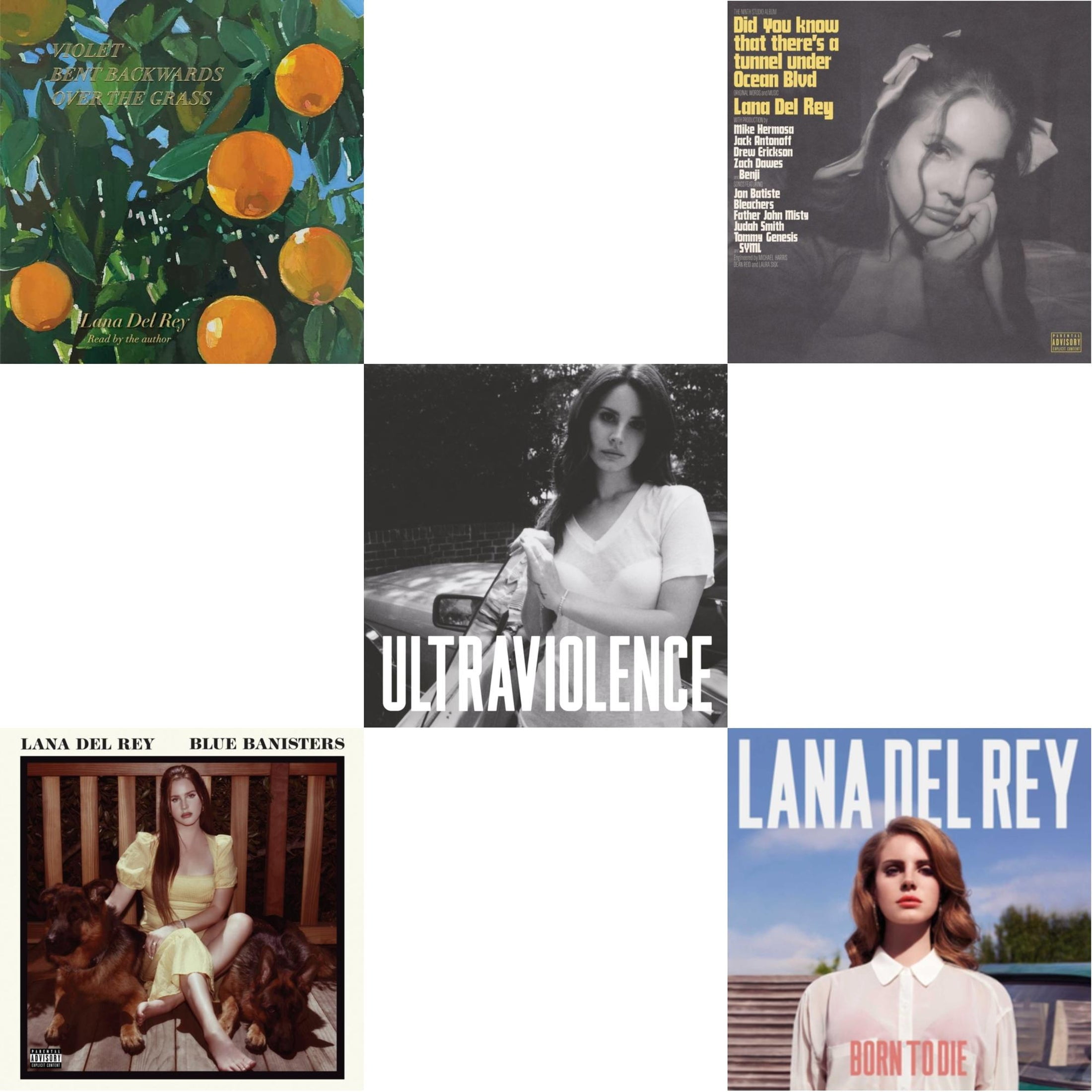 Violet Bent Backwards Over The Grass (180G) & Blue Banisters (2LP) & Ultraviolence & Did You ...