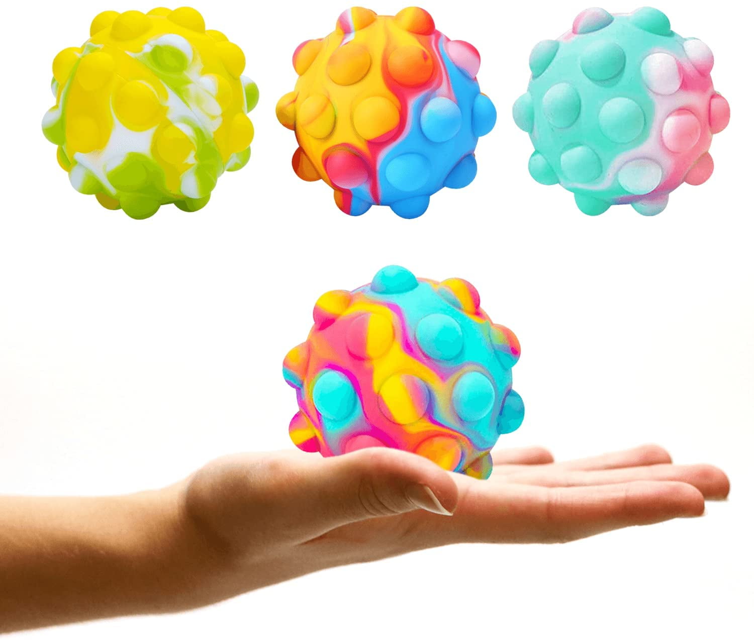 Violet Bubble Popping Sensory Toy for Kids and Adults, POP Ball Fidget ...